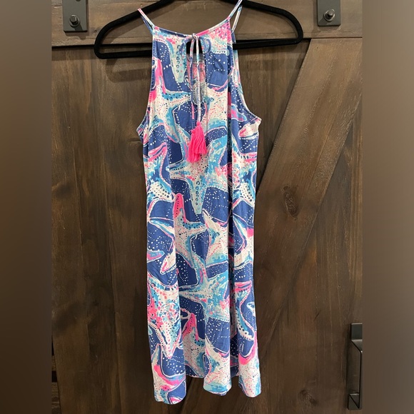 Lilly Pulitzer | Dresses | Lilly Pulitzer Starfish Pink And Blue Margot ...